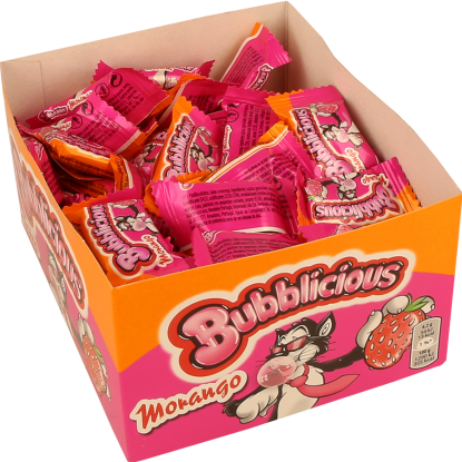 Gomas -Tão Bom! - Bubblicious morango caixa com 100 pcs - Outros ...