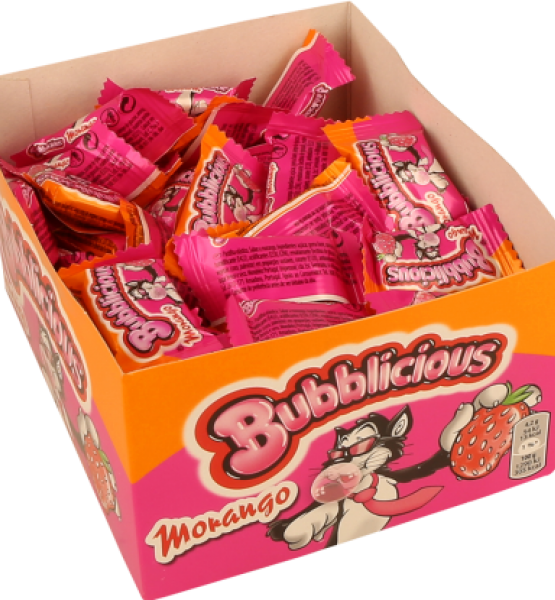 Gomas -Tão Bom! - Bubblicious morango caixa com 100 pcs - Outros ...