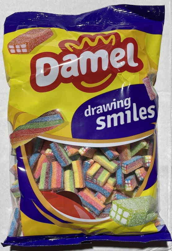 Gomas -Tão Bom! - Gomas Damel Tijolos cores pica 1 Kg - Com açúcar/pica ...