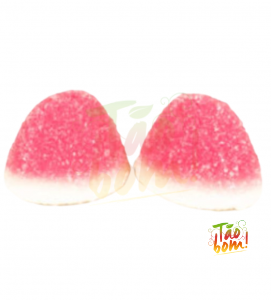 GOMAS -Tão Bom! - Burmar Beijos Nata Morango 1 Kg - Com açúcar/pica - Gomas