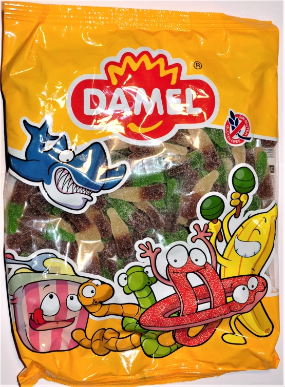 GOMAS -Tão Bom! - Gomas Damel Garrafas cola açúcar 1 Kg - Com açúcar ...