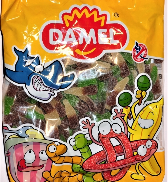 Tão Bom! - Gomas Damel Garrafas cola açúcar 1 Kg - Com açúcar/pica - Gomas
