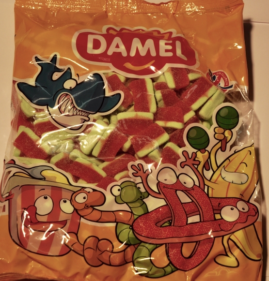GOMAS -Tão Bom! - Gomas Damel Talhadas melancia 250 Pcs - Com açúcar ...