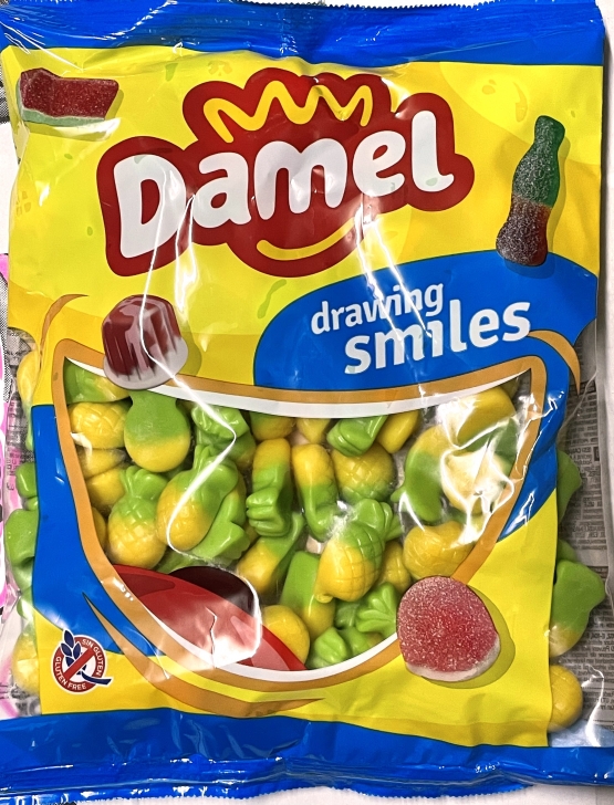 GOMAS -Tão Bom! - Damel Ananás Brilho 1 Kg - Brilho - Gomas