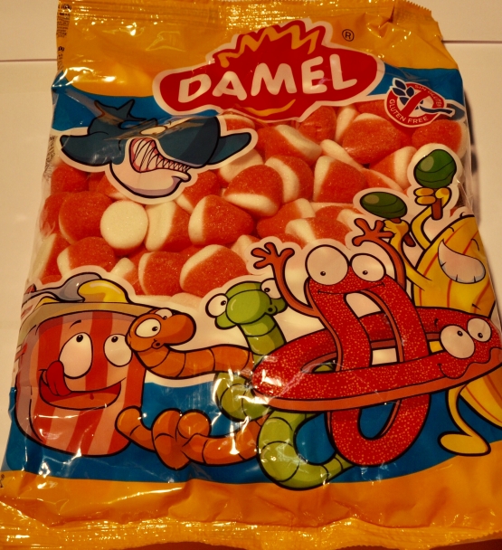 GOMAS -Tão Bom! - Gomas Damel Beijos morango 250 Pcs - Com açúcar/pica ...