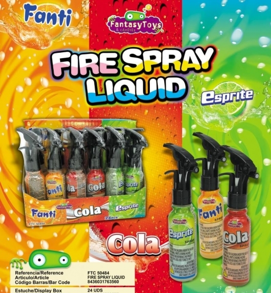 Tão Bom! - FT Fire Spray Liquid 23 ml x 24 pcs - Brinquedos / Spray ...